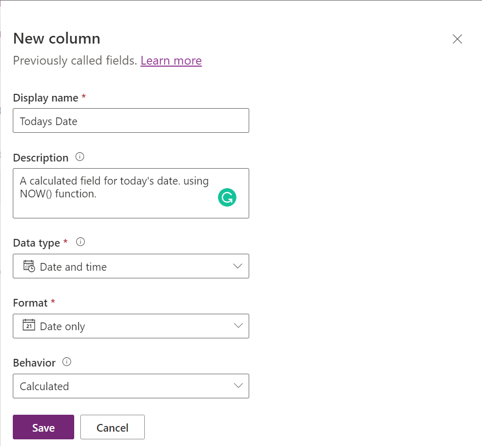 Calculate Age Using Formula Column